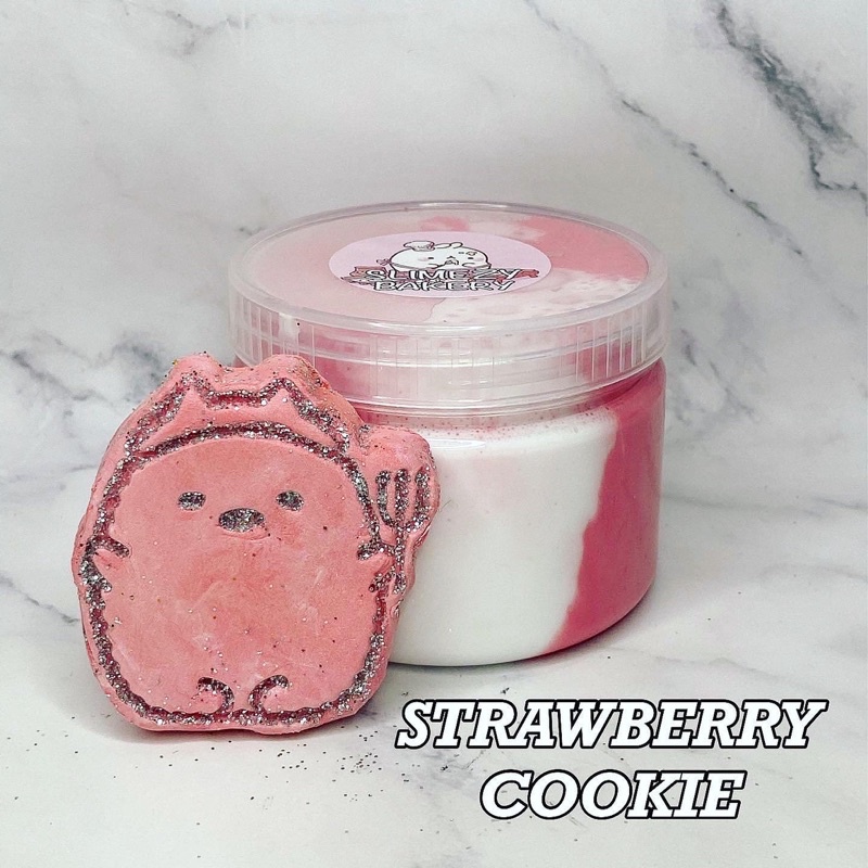 STRAWBERRY COOKIE SLIME// DIY CLAY MIX IN// BUTTER SLIME | Shopee Malaysia