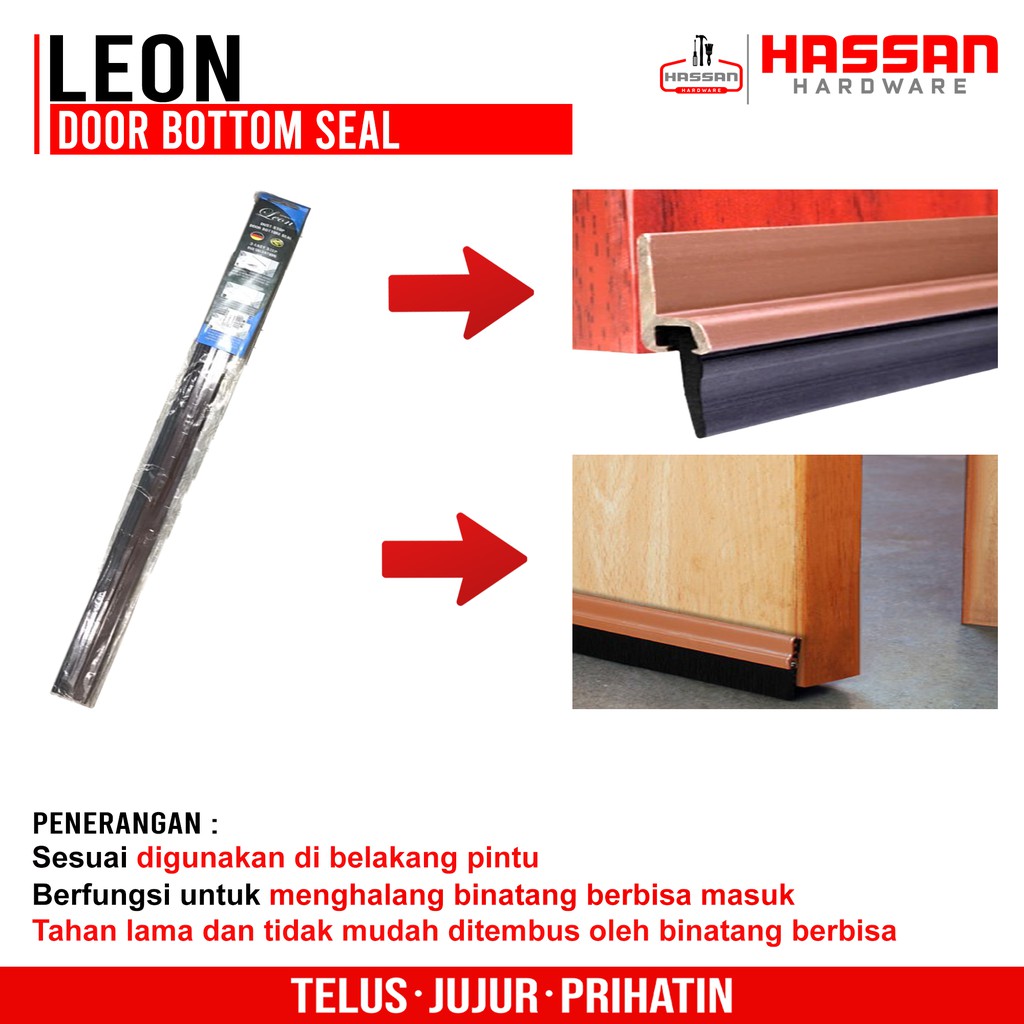 Penyendal belakang pintu | Leon Door Bottom Seal | Getah PVC | Shopee ...