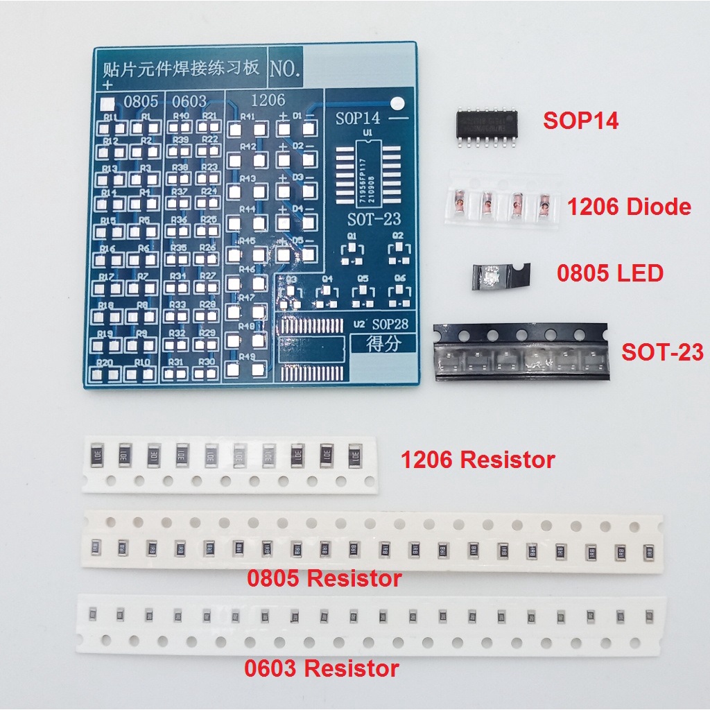 SMT SMD Soldering Practice Kit - Basic | Shopee Malaysia