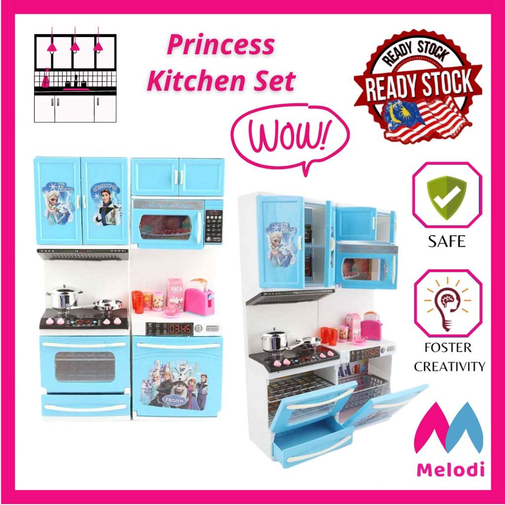 Princess Kitchen Set Toy SALE !! | Shopee Malaysia