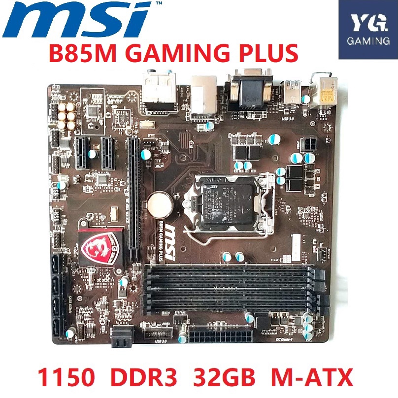 Msi B85M Gaming plus original LGA1150 H87 b85 b85m motherboard desktop ...