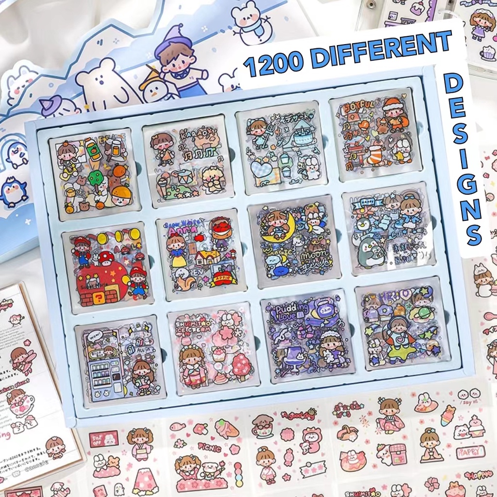 Cute PVC Stickers/Ins PVC Stickers/Ruan Ruan Cute Cartoon Waterproof PVC Stickers/Journal ...