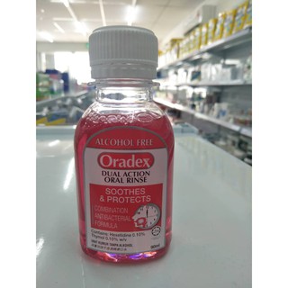 Oradex Dual Action Antiseptic Mouthwash 90ml (Red) | Shopee Malaysia