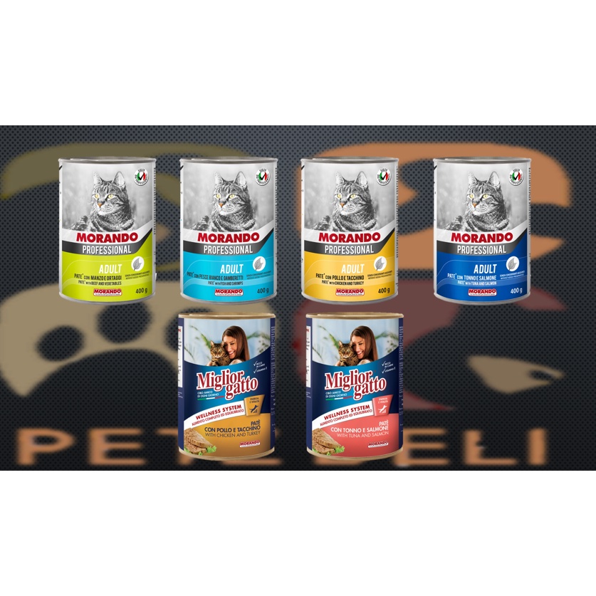 Morando Professional & Miglior Gatto Pate 400g Cat Can Food | Shopee ...