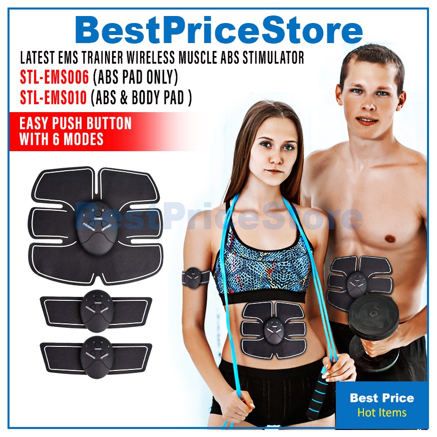 (Hot Selling) BPS EMS Trainer Wireless Muscle ABS Stimulator Fitness ...