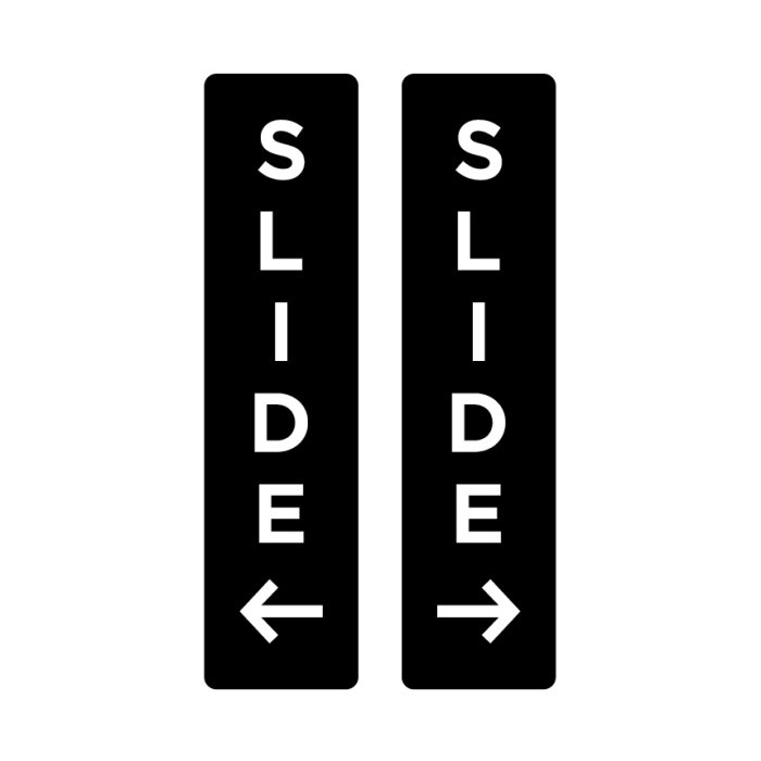 Slides | Acrylic Slide Sign Board Slide Sign Labels Stickers Door ...