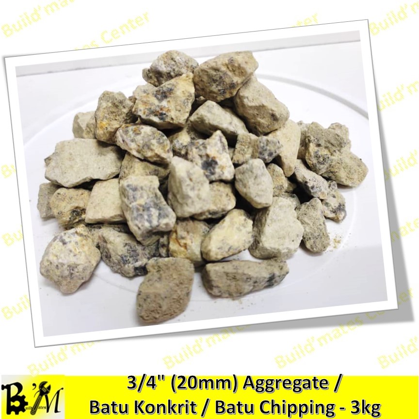 [Ready Stock] 3/4" (20mm) Aggregate / Batu Konkrit / Batu Chipping ...