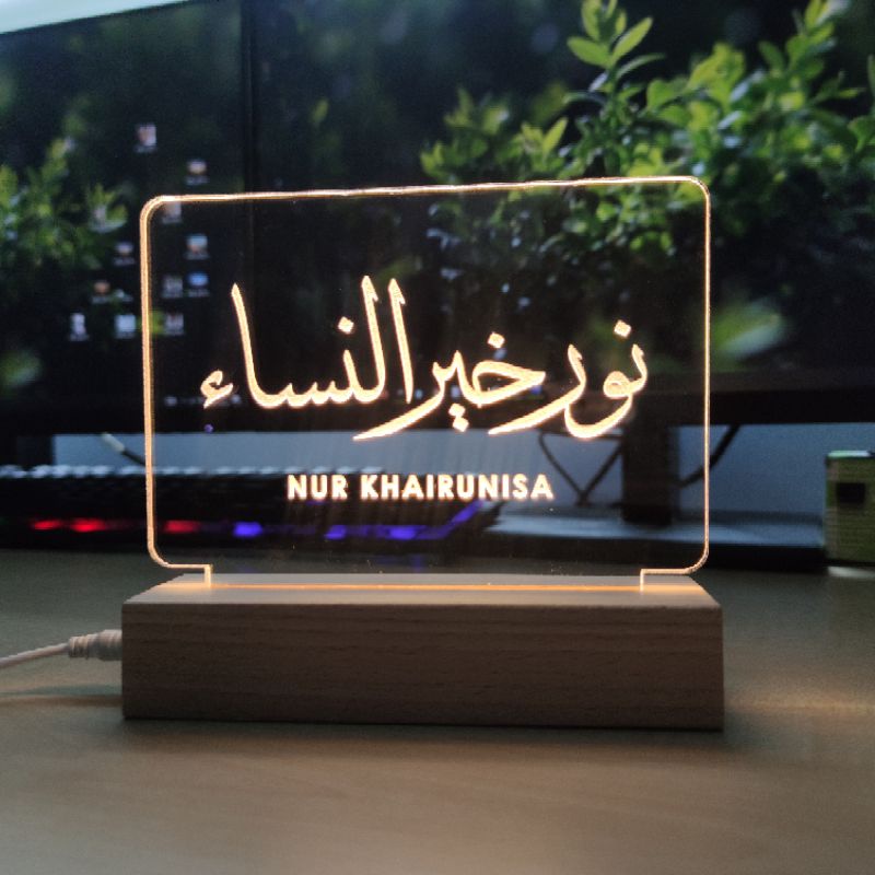 Hadiah lampu LED nama jawi | Shopee Malaysia Hadiah lampu LED nama jawi | Shopee Malaysia