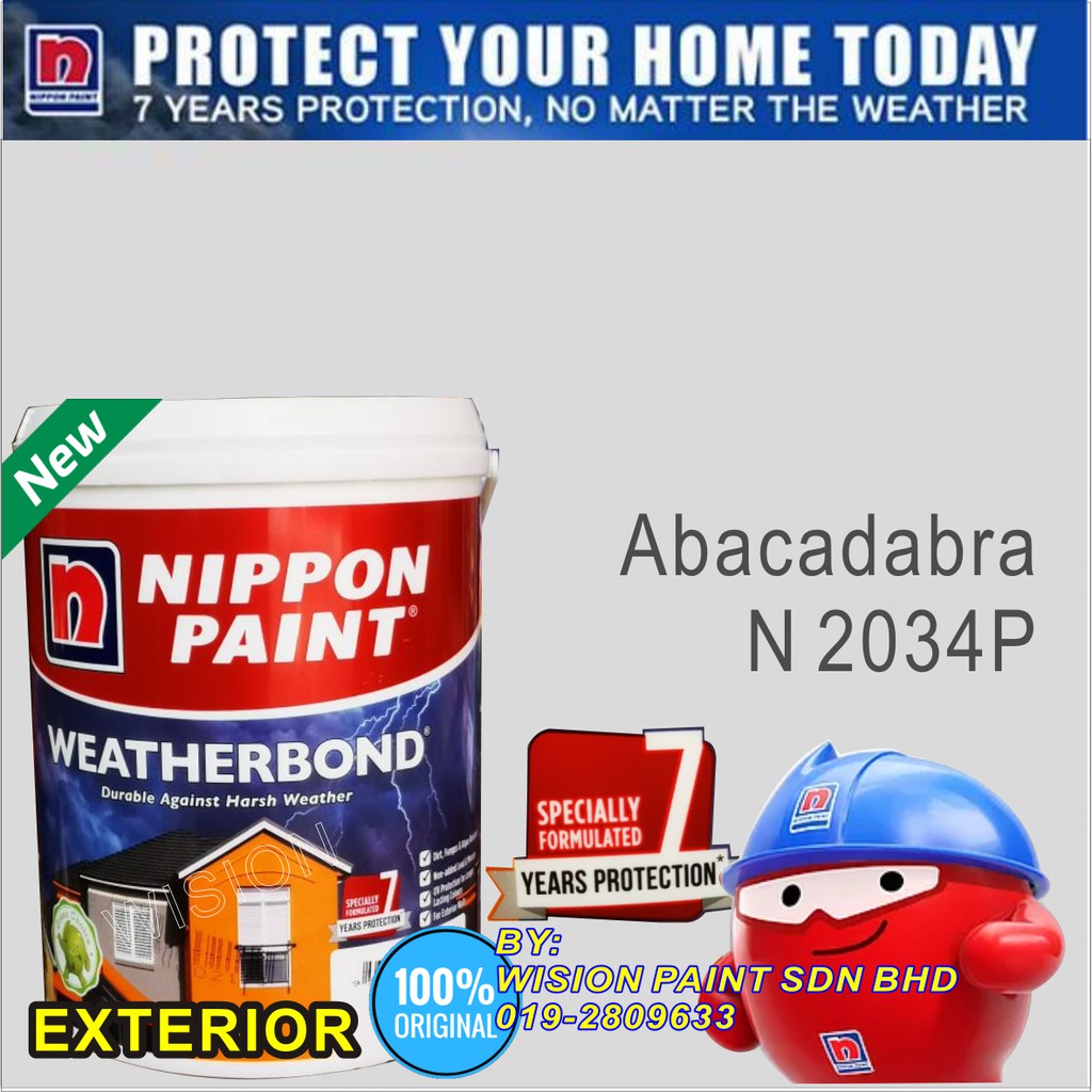 N2034P ABACADABRA ( 1L ) 7 YEARS WEATHERBOND NIPPON PAINT | Shopee Malaysia