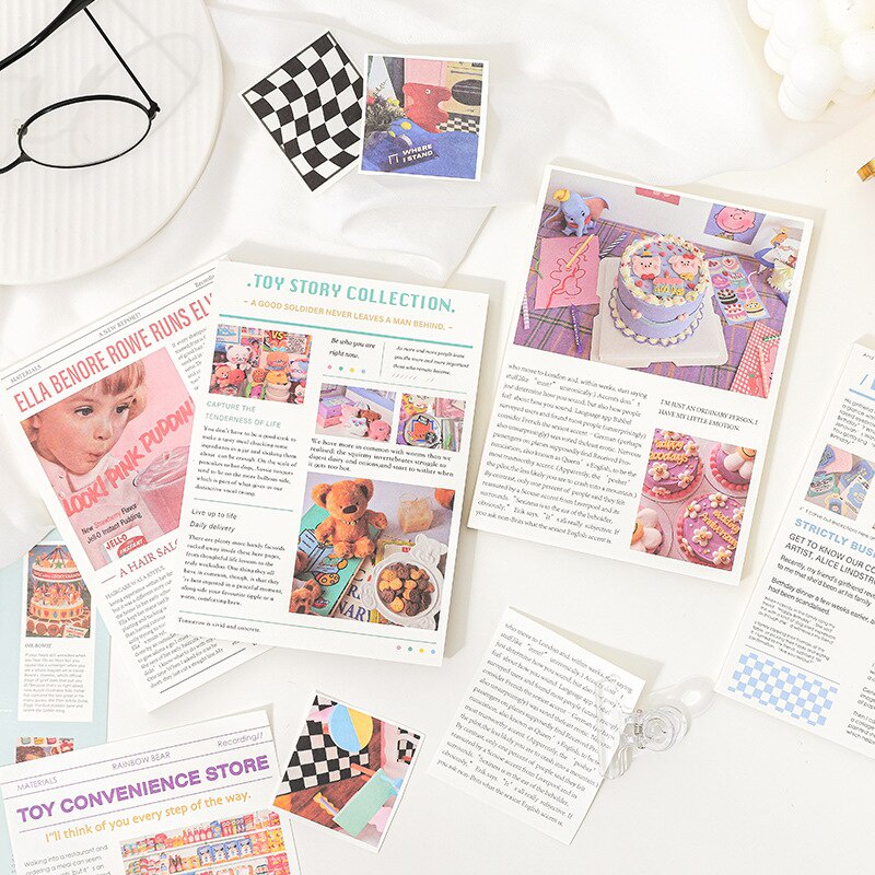 50 Sheets Vintage Scrapbooking Paper | Shopee Malaysia