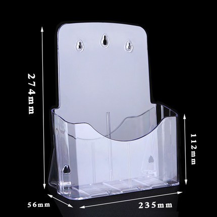 A5 Acrylic Brochure Display Holder Racks Stand To Insert Leaflet ...