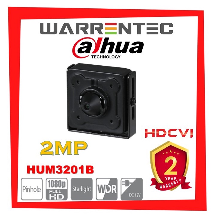 DAHUA 2MP STARLIGHT HDCVI PINHOLE CAMERA - HUM3201B | Shopee Malaysia