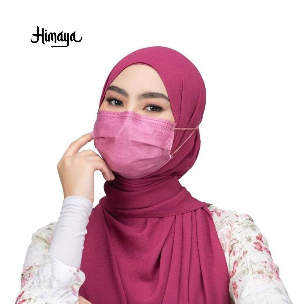 [HIMAYA OFFICIAL] Premium Hijab Face Mask Headloop 4 PLY (EXTRA SOFT ...