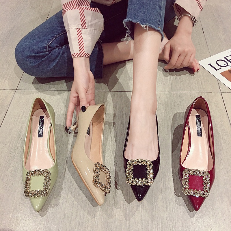 2022 New Style Ladies Stiletto Heel Shallow Mouth Low Shoes, Work ...