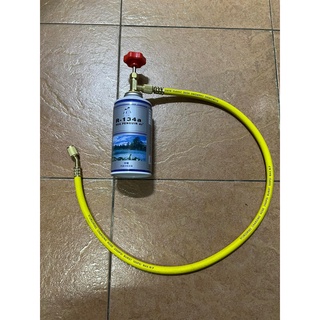 R134A GAS CAR / FRIDGE OLD MODEL TOP UP GAS PETI AIS BOTOL KECIL ...