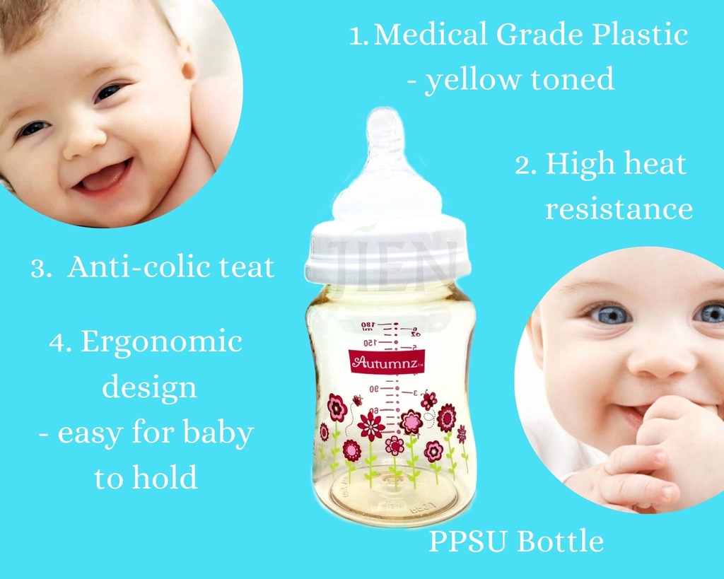 GENUINE Autumnz Botol Susu PPSU, Botol Feeding, Baby Bottle, Wide Neck ...