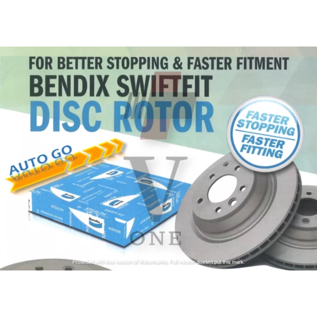 Original Bendix Nissan Latio/Livina/Tiida 2006-Current Front Disc Rotor- 1 SET (BR2328) | Shopee ...