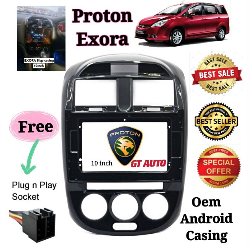 PROTON EXORA 10" ANDROID CASING FULL SPEC (FREE PLUG AND PLAY CABLE ...