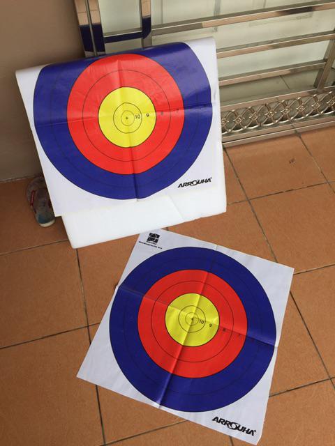 Archery Target Butt 50x50x10cm 2.2pcf High Density Durable Free ...