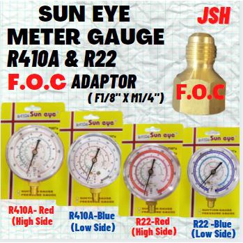 METER GAUGE AIR COND FOR GAS PRESSURE HIGH SIDE & LOW SIED**F.O.C**(1 ...