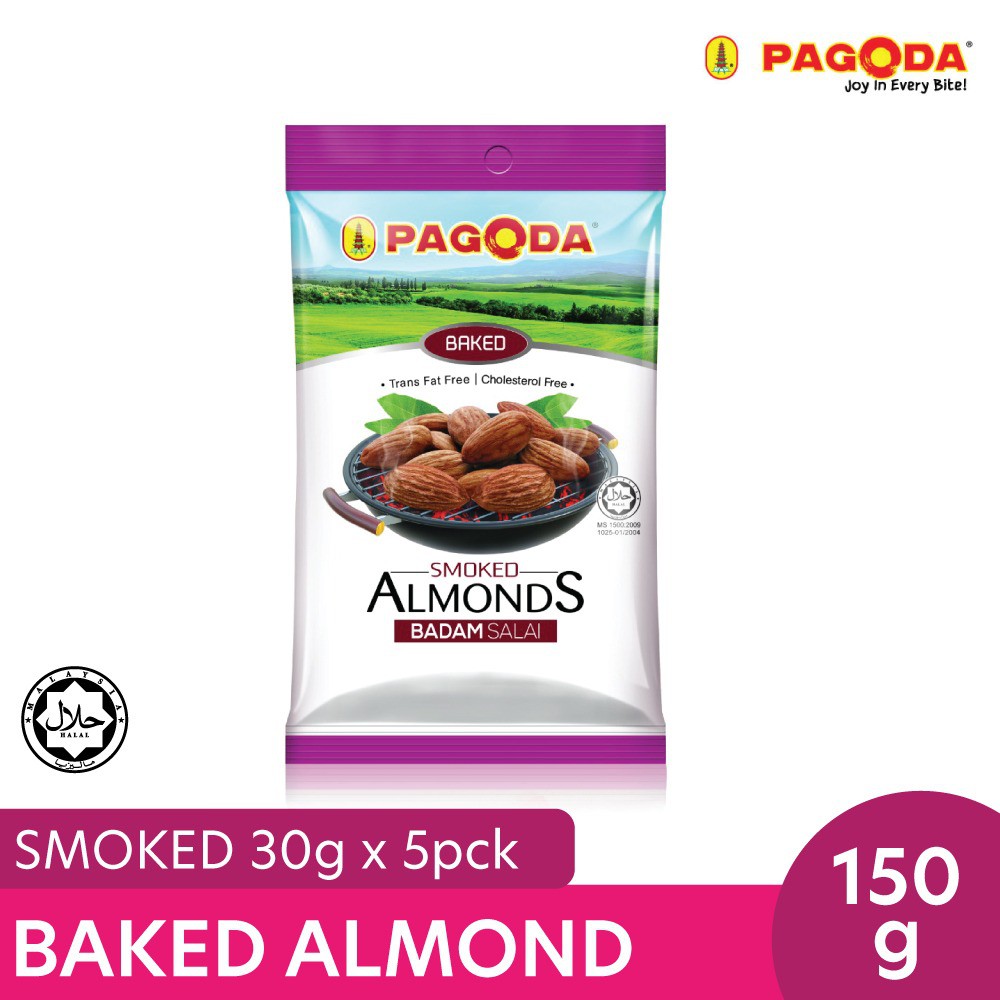 Pagoda Baked Almond Smoked / Pagoda Nuts / Kacang / Crunchy Fresh (150g ...