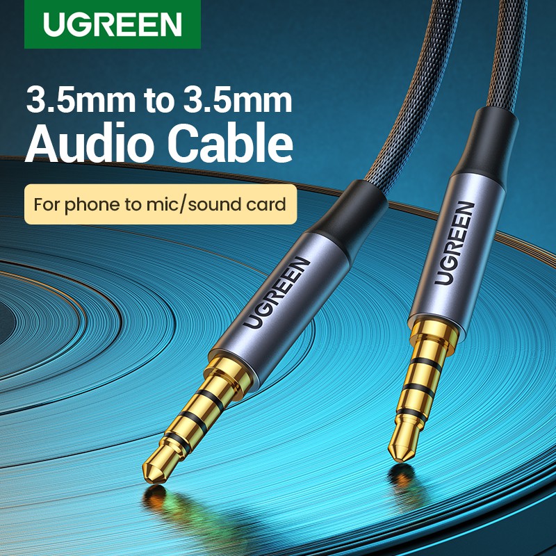 UGREEN 3.5mm Aux Cable 4 Pole TRRS 4-Conductor Auxiliary Male to Male ...