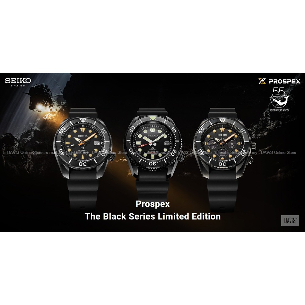 SEIKO SPB125J1 / SSC761J1 Men's Prospex The Black Series Diver Limited ...