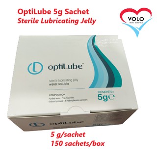 Optilube (5g/sachet) Sterile Lubricating Jelly (Water Soluble) - (1 box ...