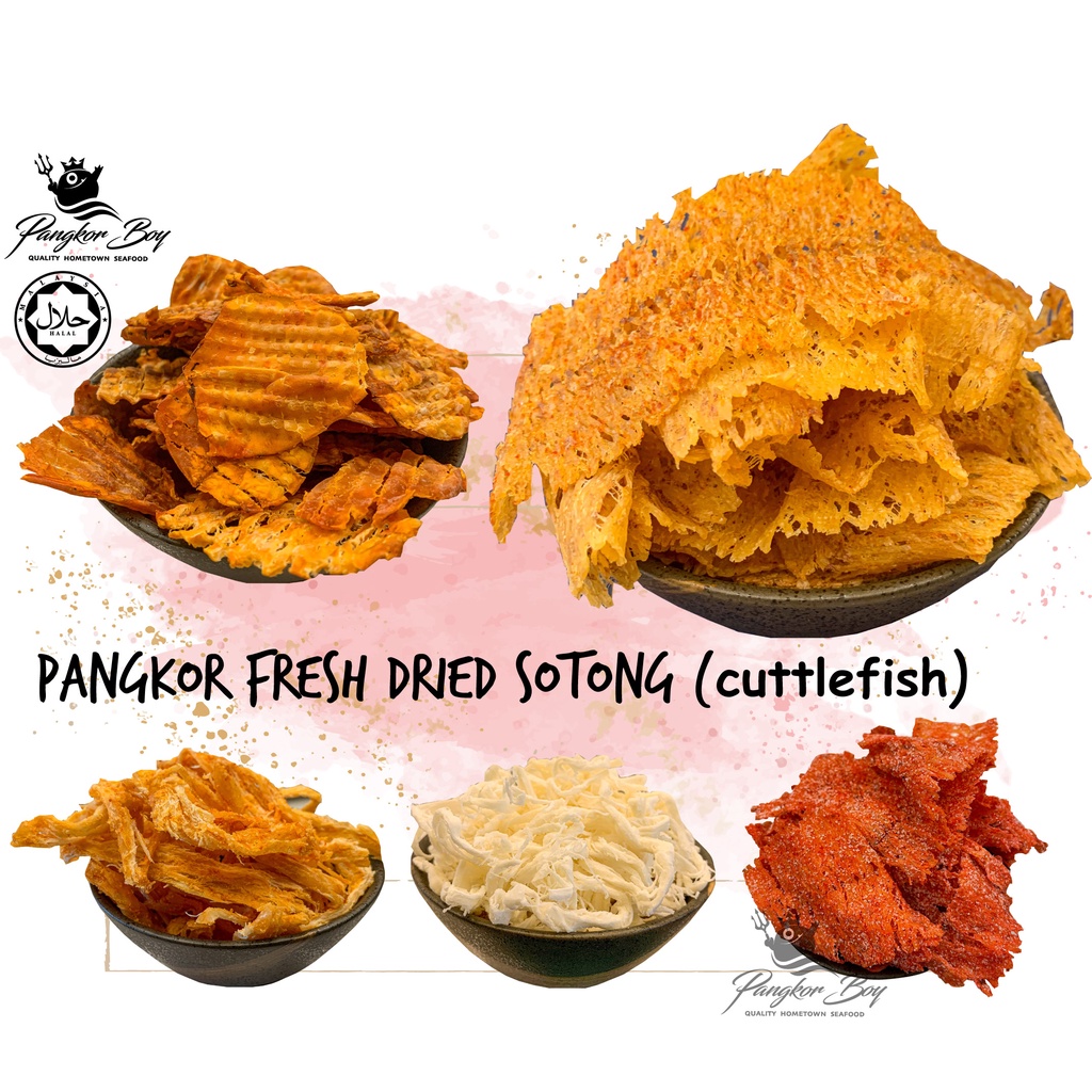 🐙 [Big Pack] Sotong Kering Pangkor [Fresh Dried Cuttlefish][Sotong Gula ...