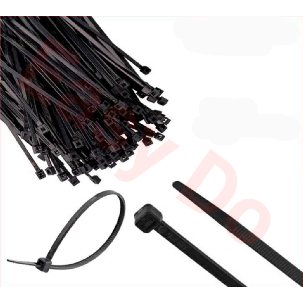 4" , 6" , 8" BLACK Cable Ties Nylon Wire 100pcs Pengikat Wayar Kabel ...
