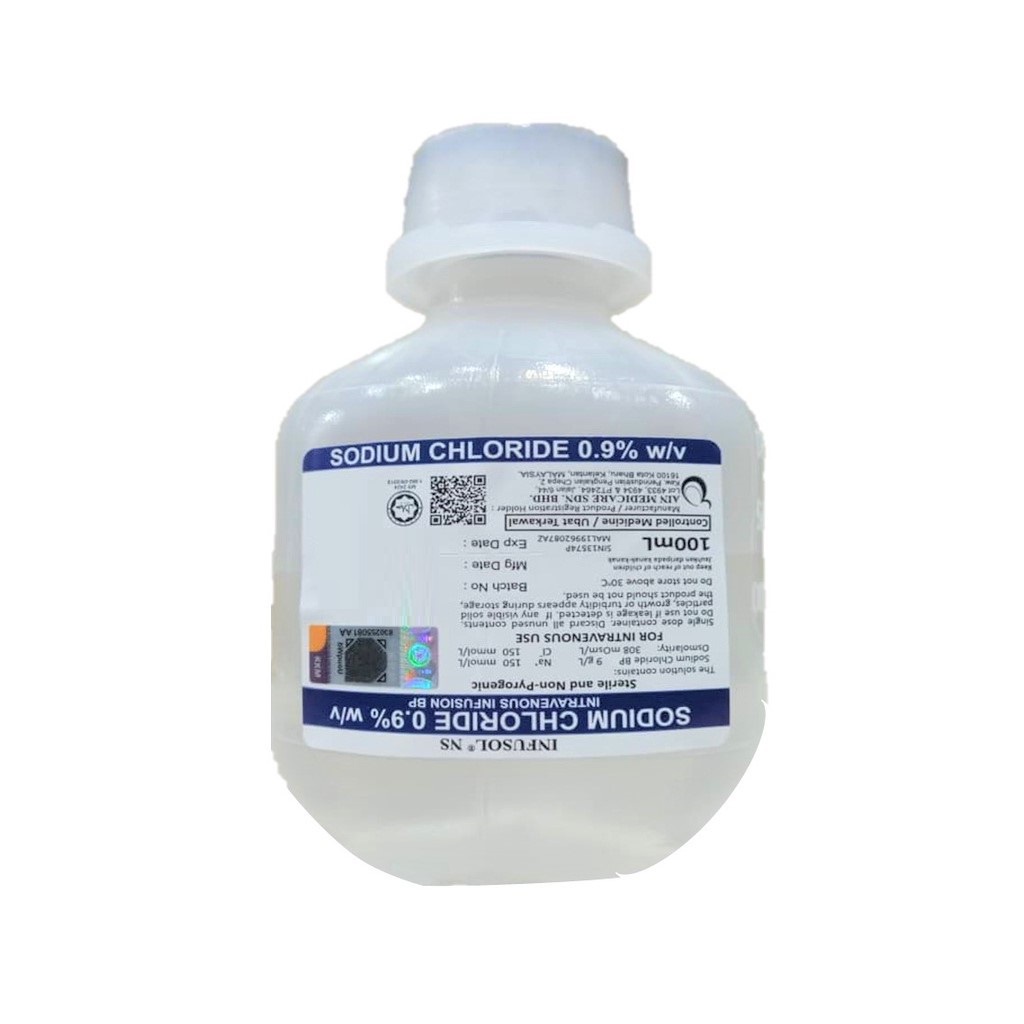 INFUSOL Sodium Chloride 0.9% w/v Intravenous Infusion BP (100ml ...