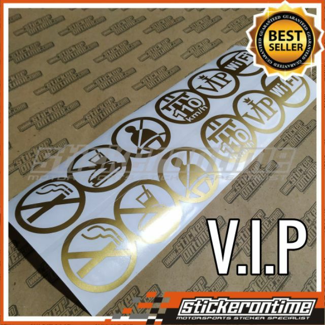Car Sticker VIP 6Symbols | Shopee Malaysia