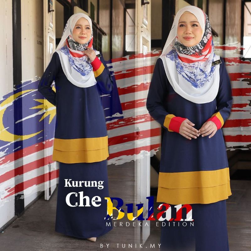 [TUNIK. MY] BAJU KURUNG MERDEKA CHE BULAN BAJU KURUNG CIKGU BAJU ...