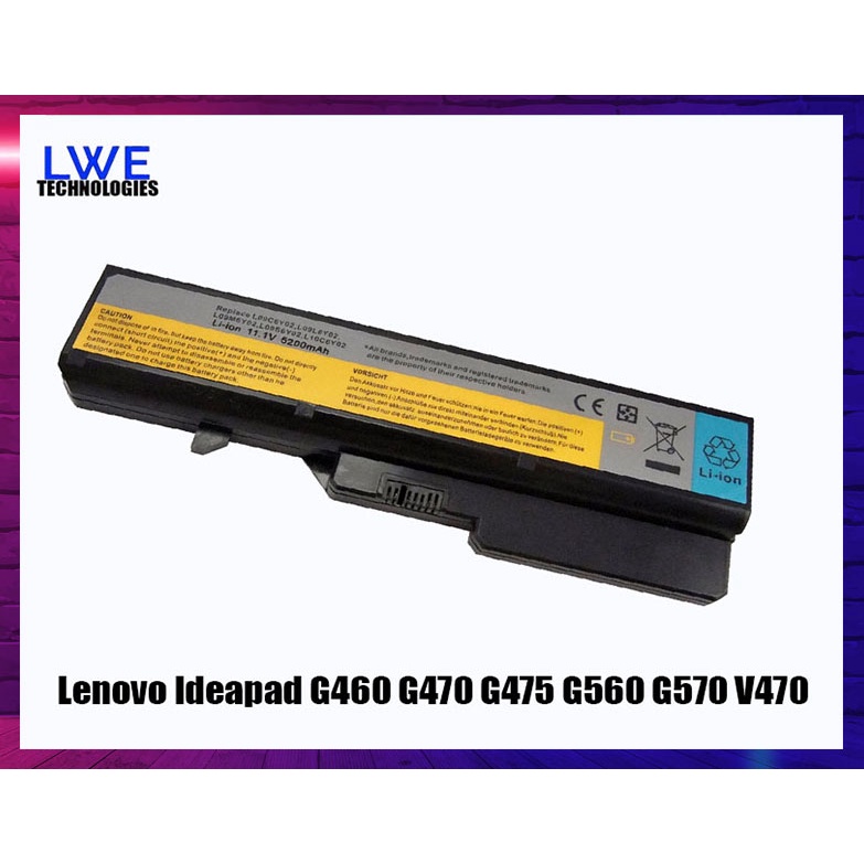 Lenovo B470 G460 G470 G475 G570 Z460 Z470 Z570 Laptop Battery | Shopee ...