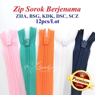Zip Sorok Zip Sembunyi Zip Susuk - 6", 8", 10", 12", 14", 16", 18", 20 ...
