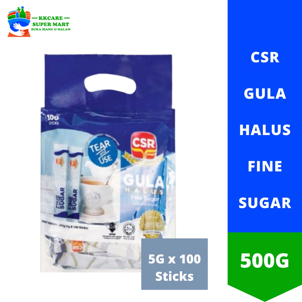 CSR - Gula Halus Fine Sugar ( 5g x 100 Sticks ) 白糖 | Shopee Malaysia