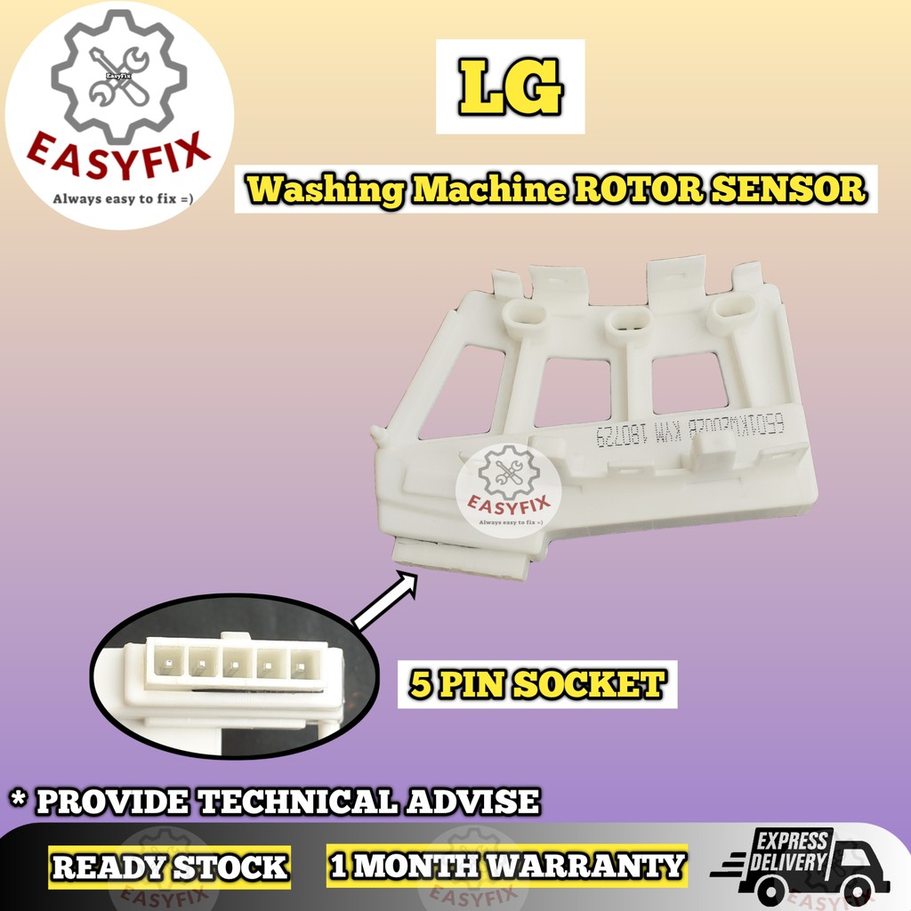 (5 PIN SOCKET) LG WASHING MACHINE ROTOR SENSOR INVERTER SENSOR | Shopee ...