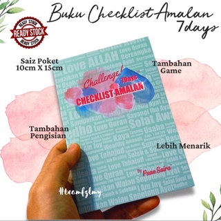 Buku checklist amalan 7 hari | Shopee Malaysia