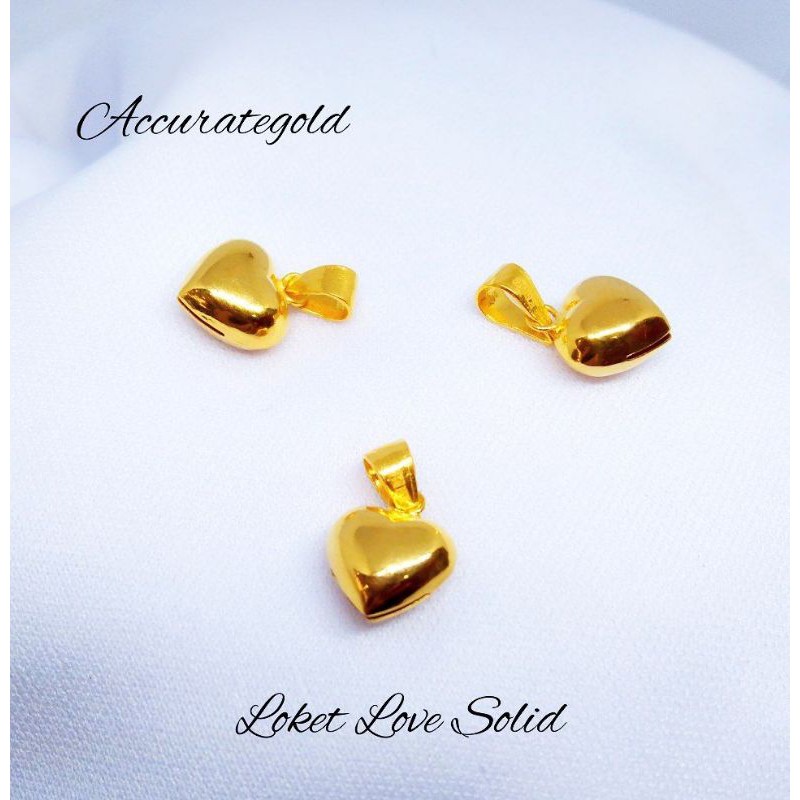 Loket Love Plain (Loceng) - Emas 916 | Shopee Malaysia