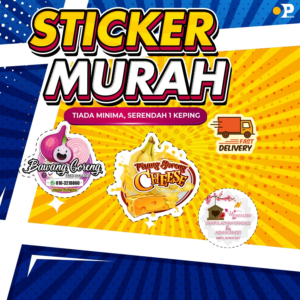 Custom Sticker Label | Shopee Malaysia