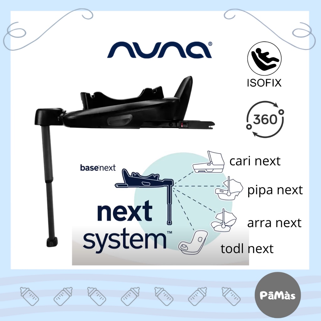 Nuna Base Next 360 Rotation Isofix (Caviar) | Shopee Malaysia