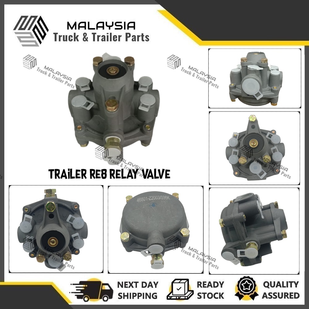 RE8 / Relay Valve / Relay Emergency Valve / Trailer / Truck | Shopee ...