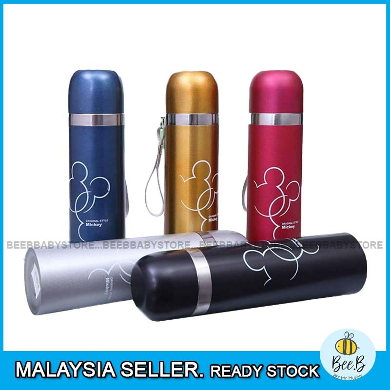 500ml Mickey Mouse Cartoon Design Thermos Bottle Children's Stainless ...