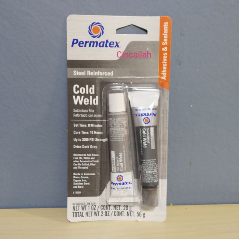 Permatex Cold Weld 2 Ton Epoxy Mix Gum Glue 56g 14600 | Shopee Malaysia