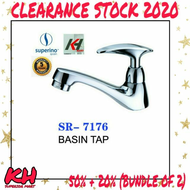 (20% BUNDLE SALES) SUPERINO SR 7176 BASIN TAP READY STOCK | Shopee Malaysia
