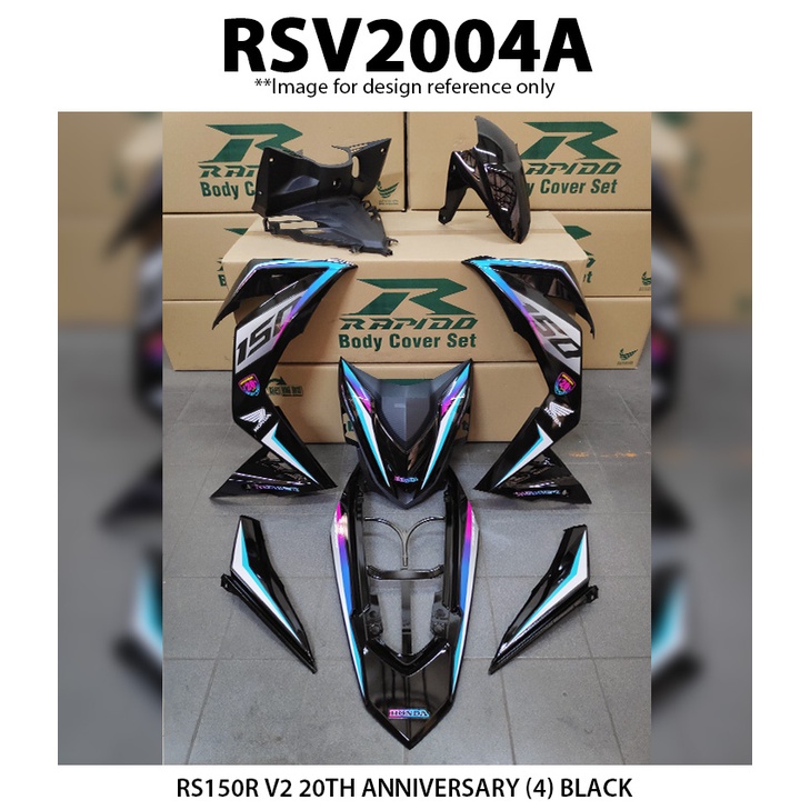 Honda RS150 RS150R V2 V3 20th Anniversary (4) Cover Set Sticker Tanam ...