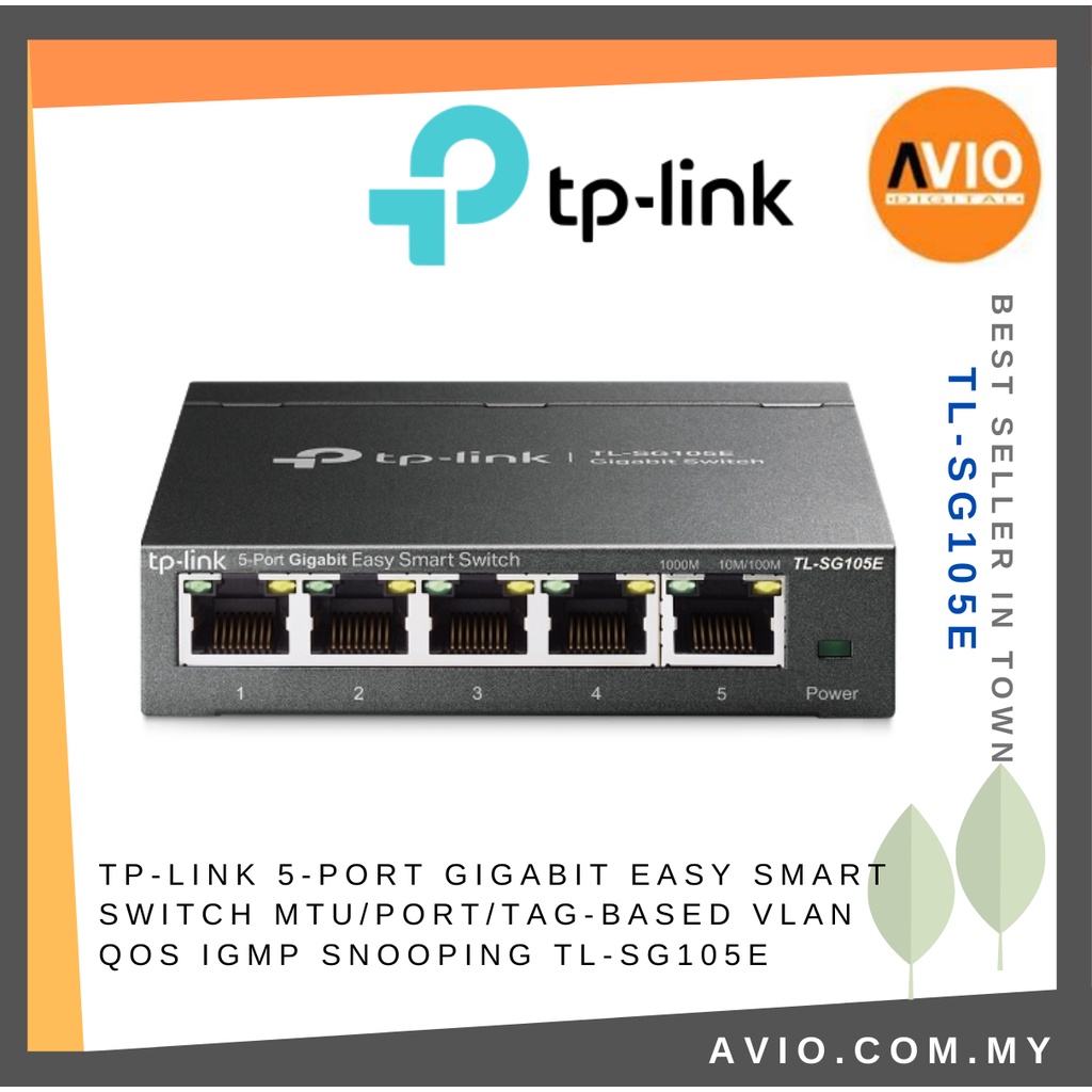 TP-LINK Tplink 5 Port Ports Gigabit RJ45 Ethernet LAN Network Switch ...