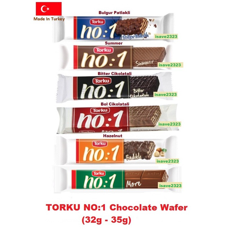 {BUY AT YOUR OWN RISK} TURKEY CHOCOLATE - TORKU No: 1 (32g - 35g) with ...