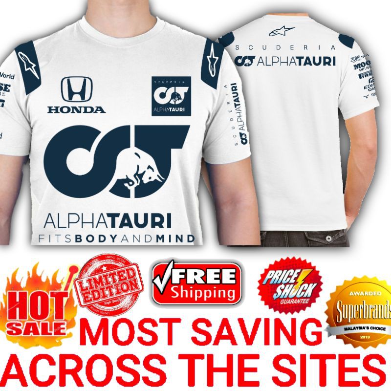 Super Premium: 2020 Scuderia Alpha Tauri F1 Racing Team Logo Mens Big ...