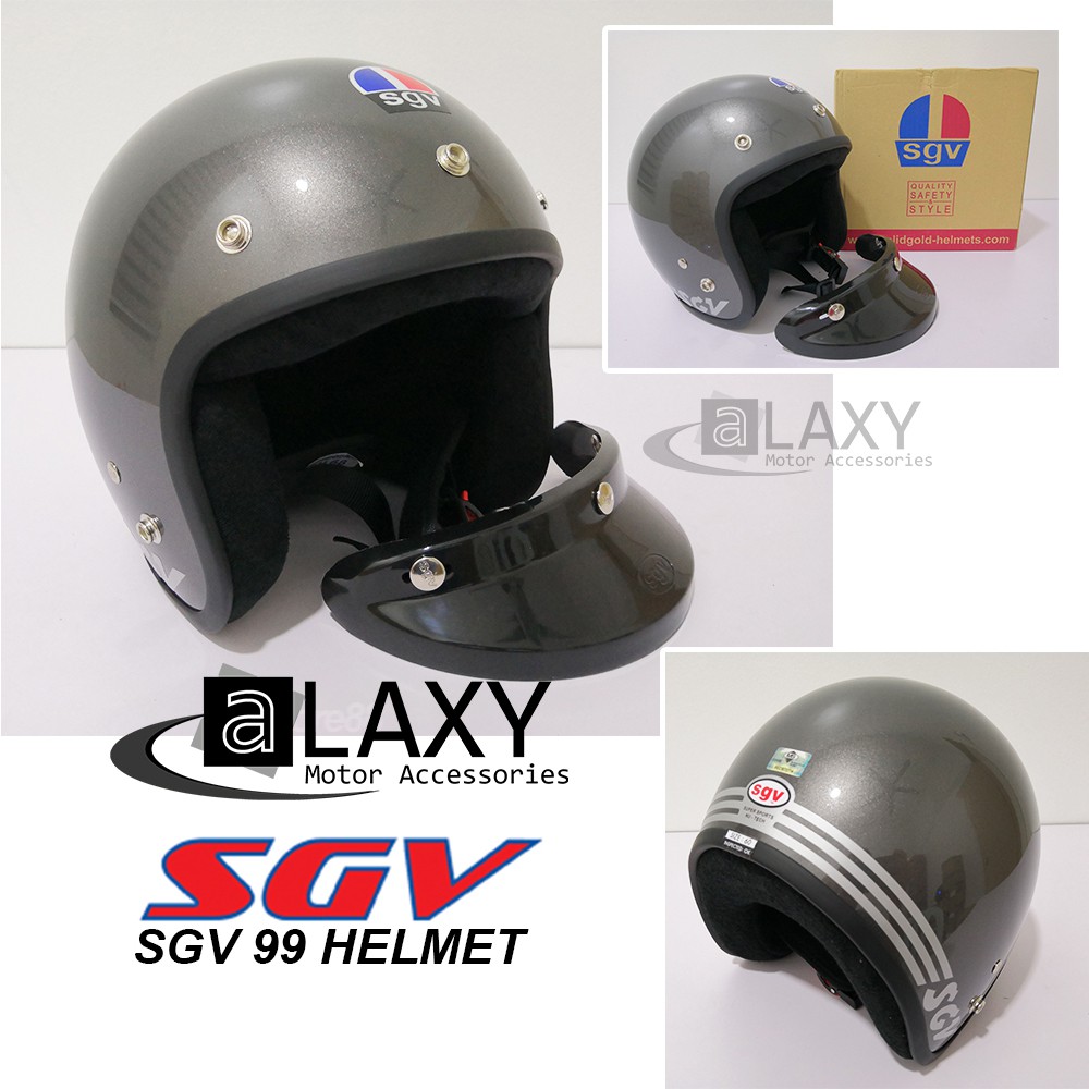 SGV 99 HELMET (GREY) | Shopee Malaysia